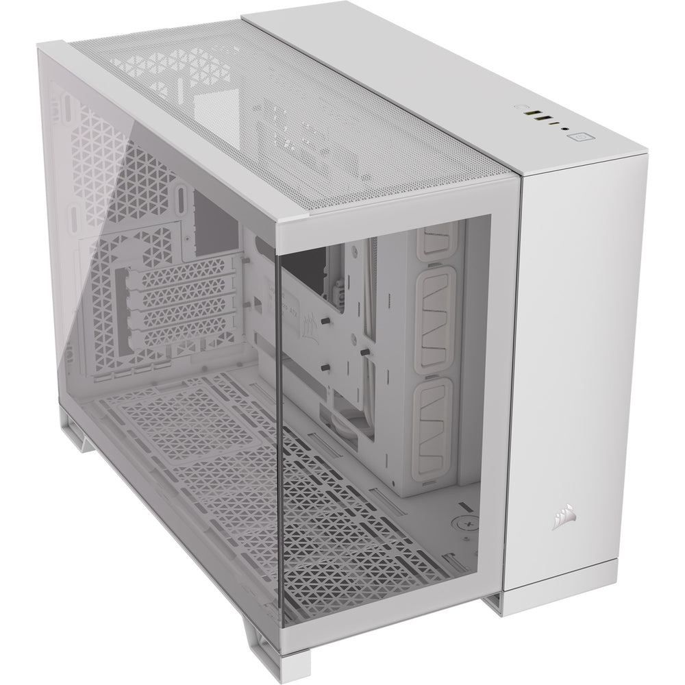 Gabinete Gamer Corsair 2500x Dos Cámaras Semitorre Blanc
